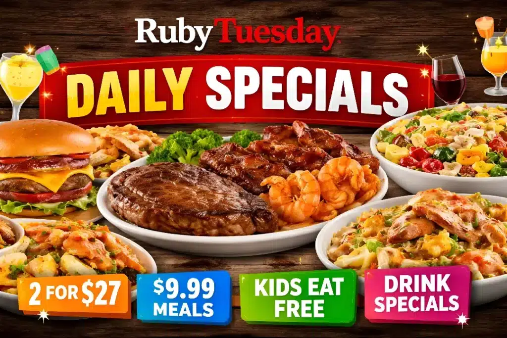 Ruby Tuesday Daily Specials 2026